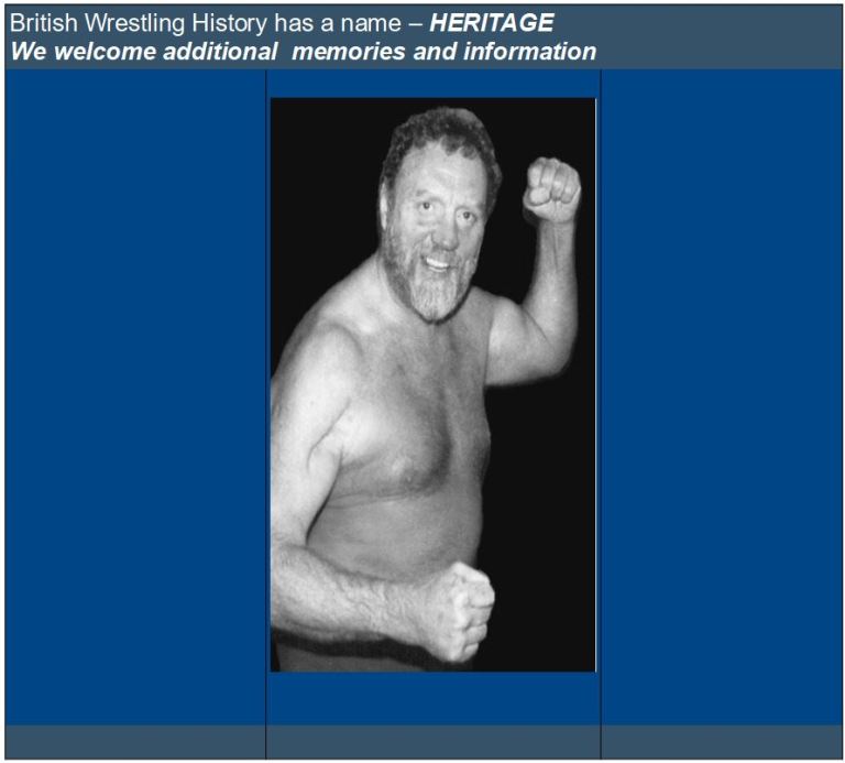 Pat Roach – Wrestling Heritage