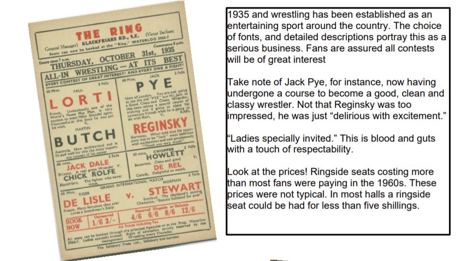 The Writing On The Wall – Wrestling Heritage