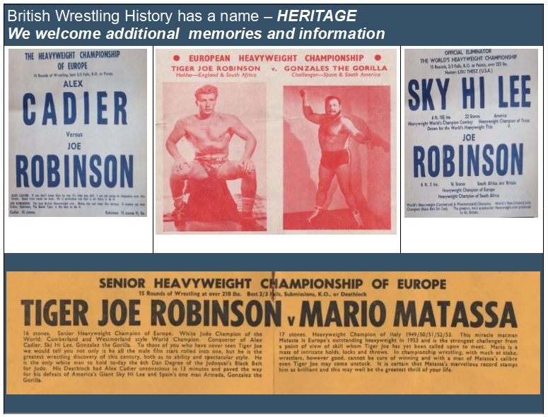 Tiger Joe Robinson and Doug Robinson – Wrestling Heritage