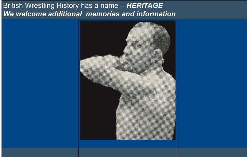 Tom Rigby – Wrestling Heritage