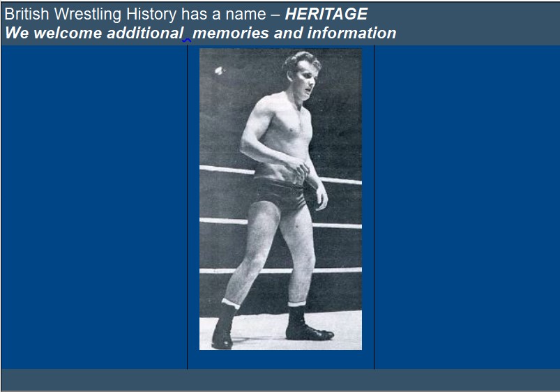 Dave Barrie – Wrestling Heritage