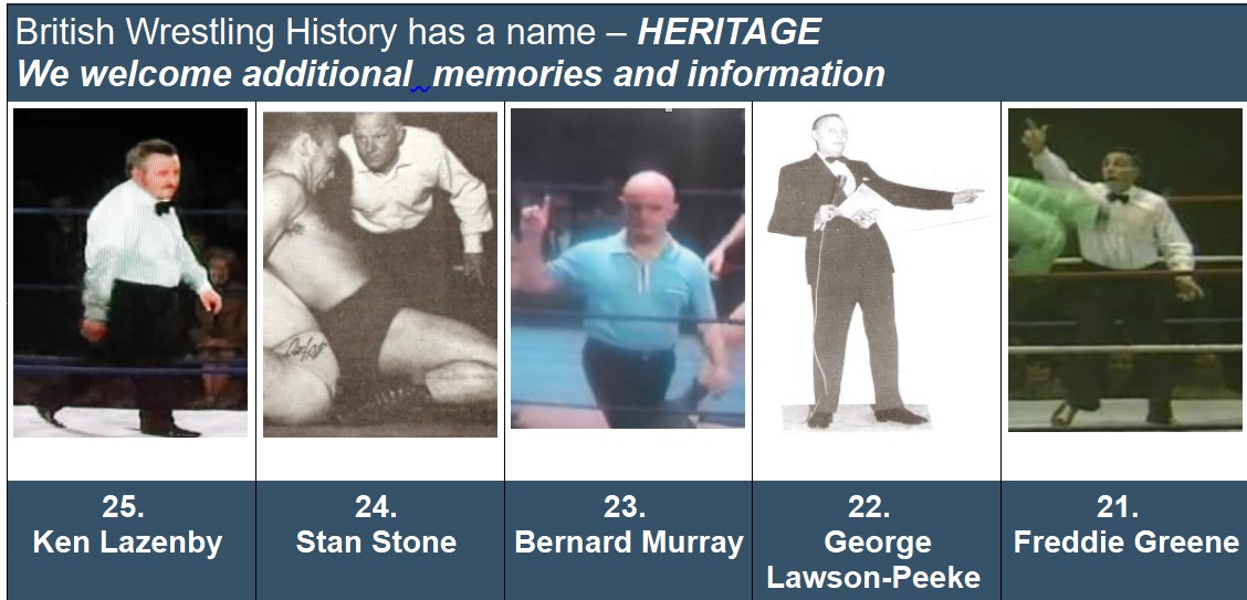 The Heritage Years Top Referees & Masters of Ceremonies – Wrestling ...