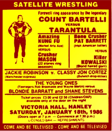 Bartelli’s Last Big Night Out – Wrestling Heritage