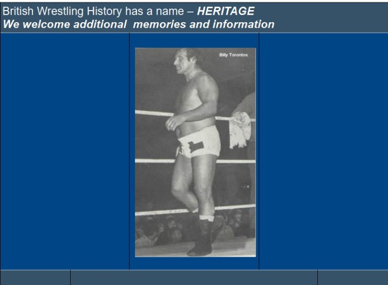 Tornado Billy Torontos – Wrestling Heritage